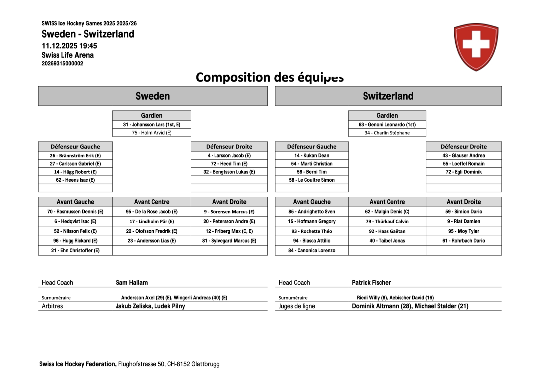 SWISS ICE HOCKEY GAMES - Défaite rageante aux tirs au but face à la ...